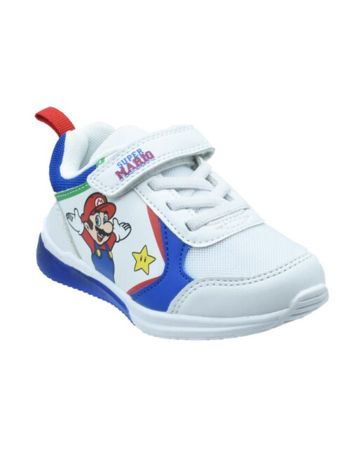Tenis con luz Georgie Boy para niño Mario Bros 1
