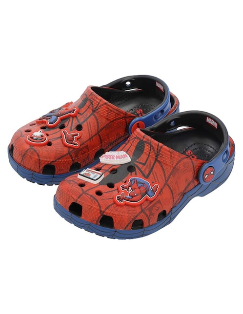 Sandalia Crocs Spider Man Web Classic Clog para niño 1